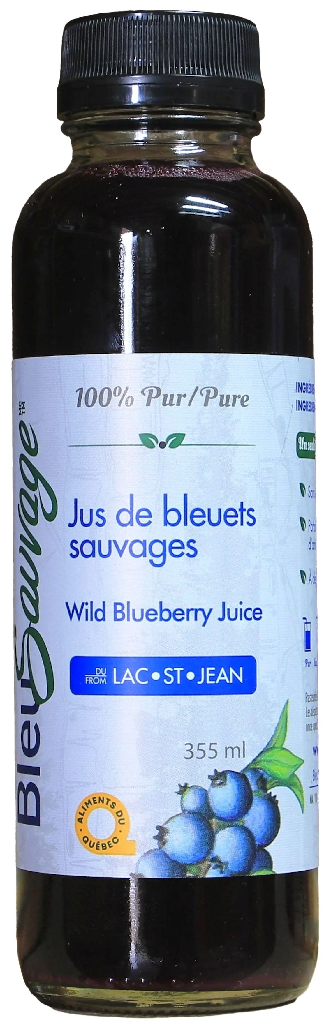 Grand'Mère Nature | Jus de bleuets sauvages 355ml