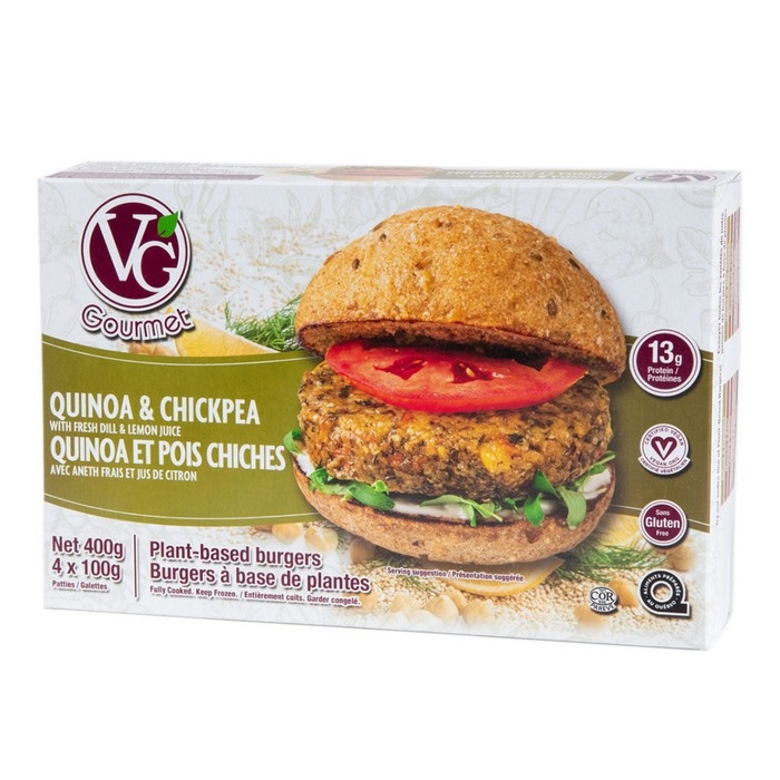 Grand'Mère Nature | Burger Quinoa et pois Chiche congelé 400g - VG Gourmet